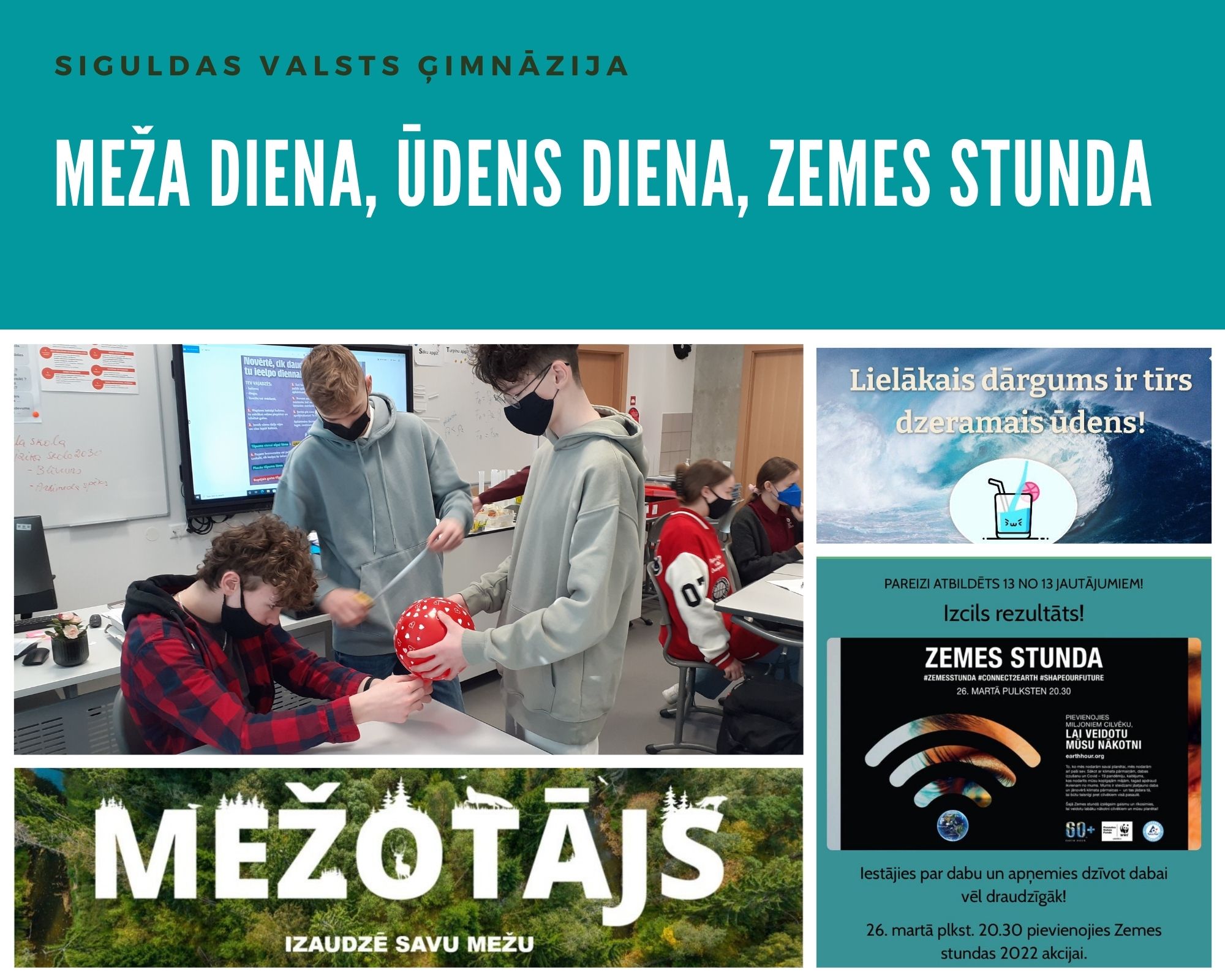 Mācību nedēļa veltīta dabai un klimatam – SVĢ