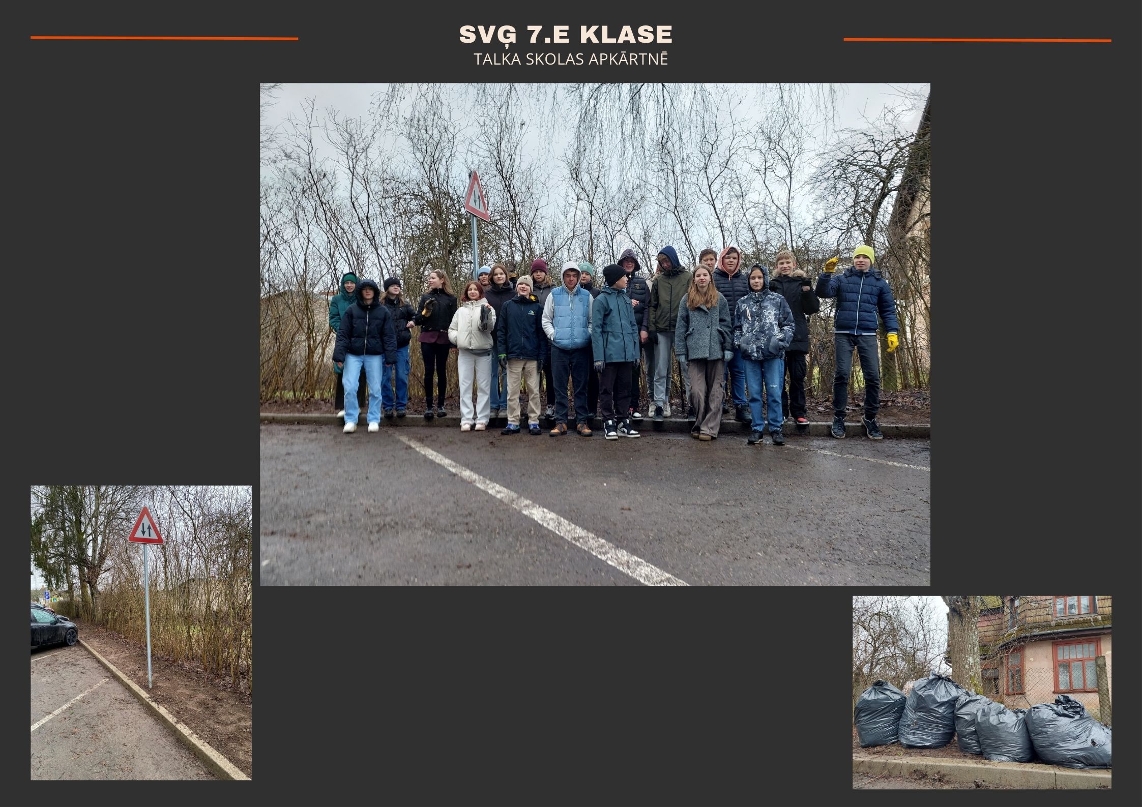 7.e klases iniciatīva sakopt skolas apkārtni! – SVĢ