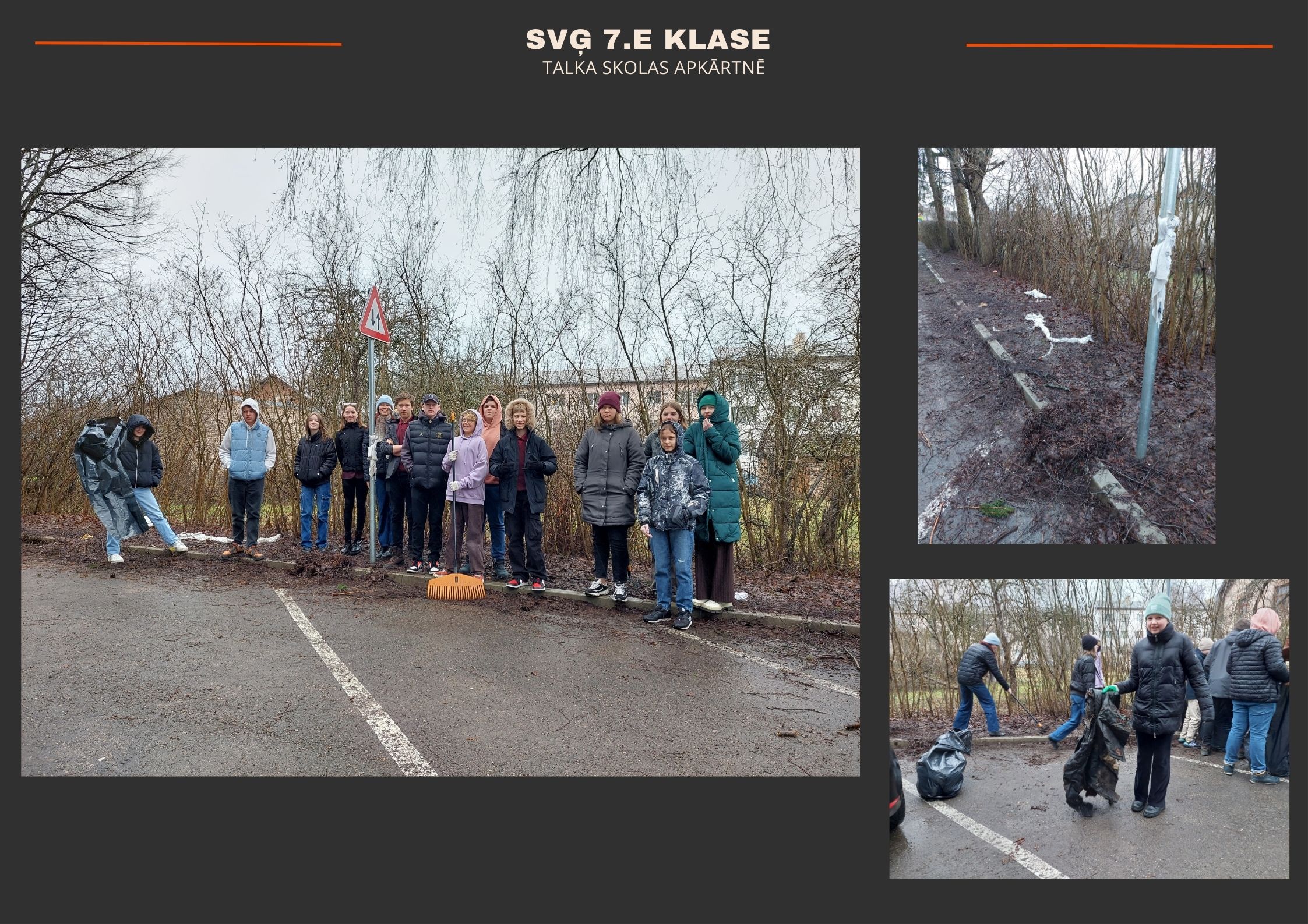 7.e klases iniciatīva sakopt skolas apkārtni! – SVĢ